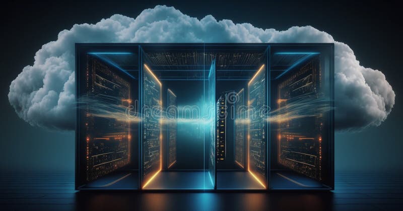 Cloud Technology Computing, Big Database, Data Center Concept, Modern ...