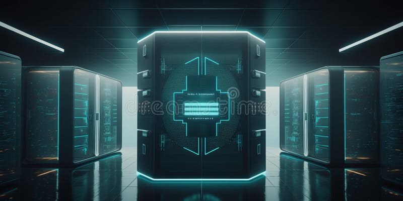 Cloud Technology Computing, Big Database Server, Data Center Concept ...