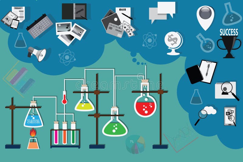 Cloud Technology Concept, Big Data, Analyzed Data before Used - Stock ...