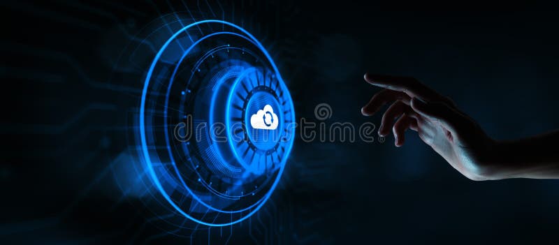 Cloud Technology Concept. Computing Data Storage. Software Infrastructure Stock Image - Image of ...