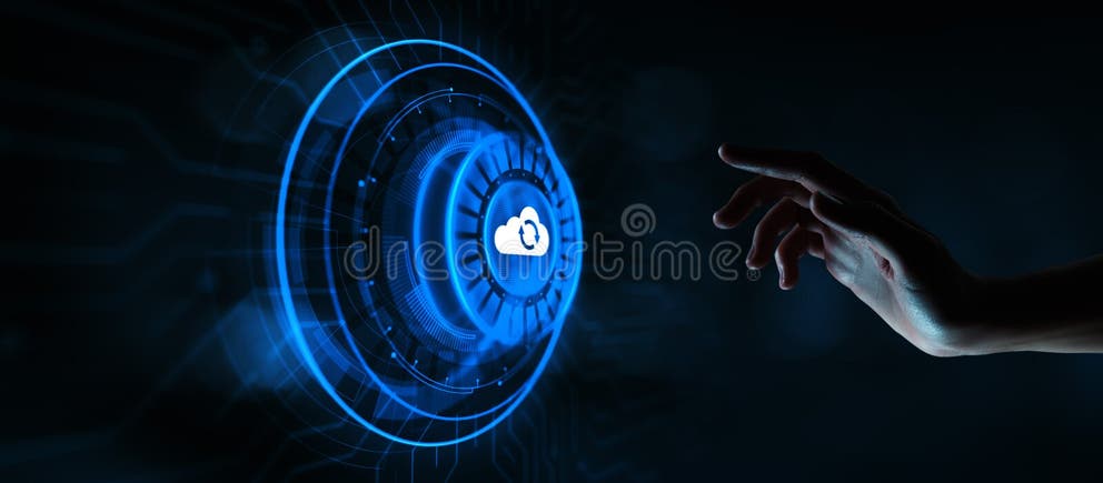 Cloud Technology Concept. Computing Data Storage. Software Infrastructure Stock Image - Image of ...