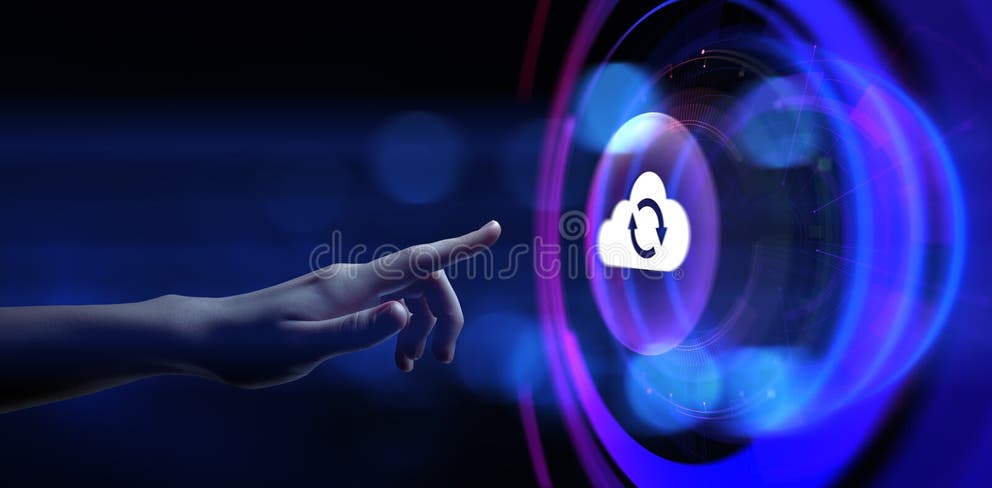 Cloud Technology Concept. Computing Data Storage. Software Infrastructure Stock Photo - Image of ...