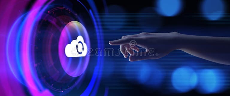 Cloud Technology Concept. Computing Data Storage. Software Infrastructure Stock Photo - Image of ...