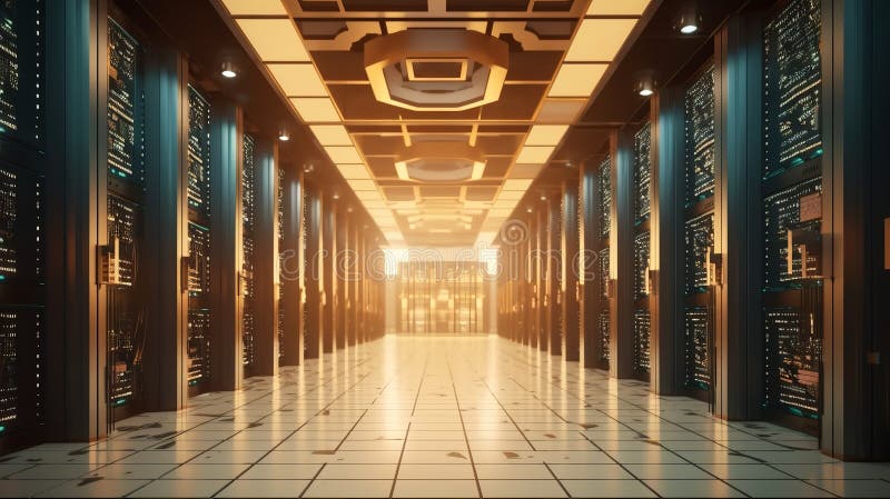 Cloud Technology Concept. Data Center Concept Stock Illustration ...