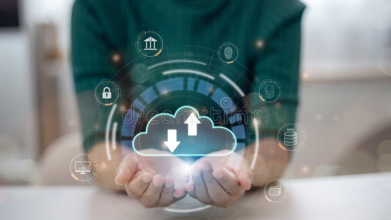 Cloud Technology Concept Global Network of Metaverse Systems Exchange ...