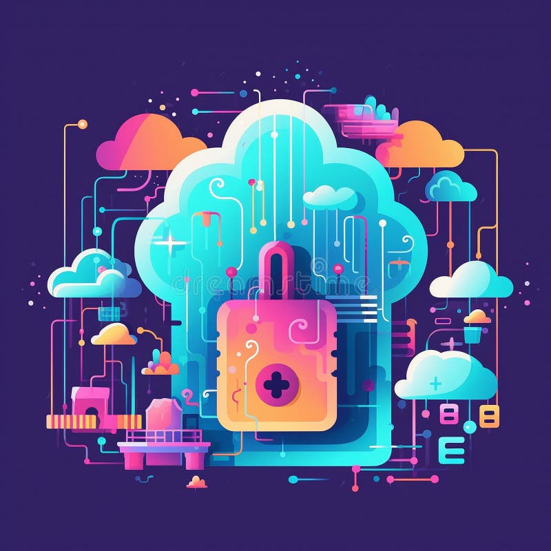 Cloud Technology, Data Exchange Stock Illustration - Illustration of conceptual, mobile: 278041124