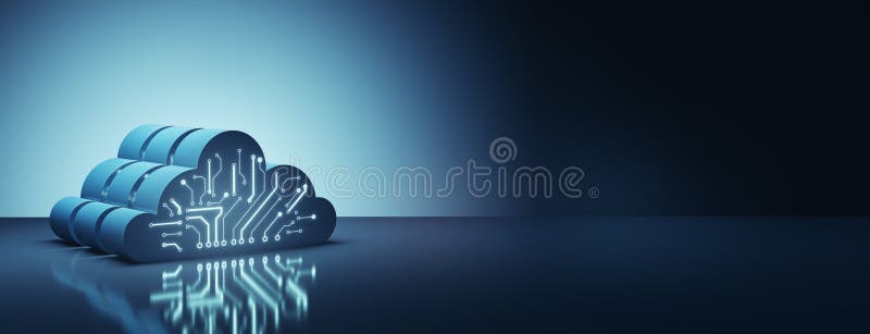 Cloud Technology, Data Exchange and Storage Concept with Digital Cloud ...