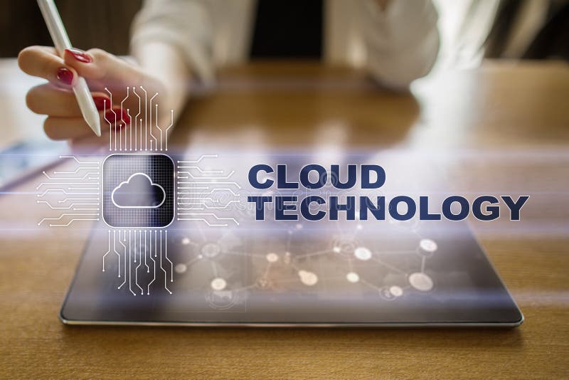 Cloud Technology Data Storage Networking And Internet Service Concept Stock Image Image Of