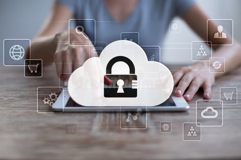 Cloud Technology Data Storage Networking And Internet Service Concept