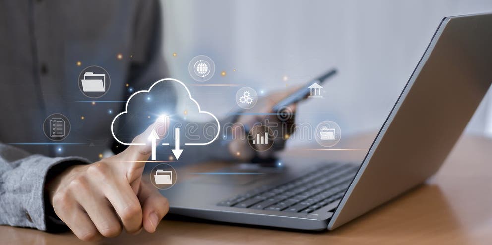 Cloud Technology, Data Storage, Data Transfer, Network and Internet ...