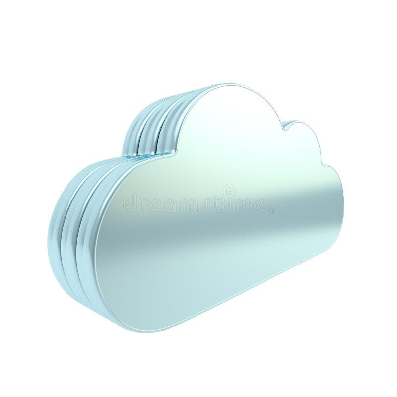 Cloud Technology Disk Space Emblem Icon Stock Illustration ...