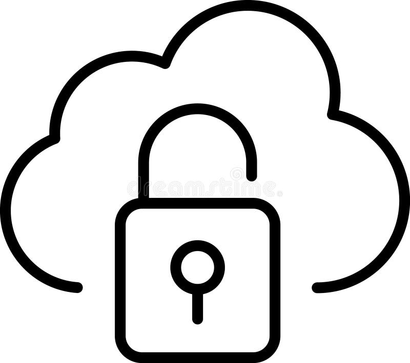 Cloud Technology Icon. Cloud Computing Vector Illustration. Stock ...