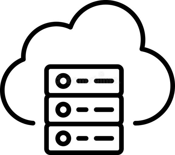 Cloud Technology Icon. Cloud Computing Vector Illustration. Stock Vector - Illustration of ...