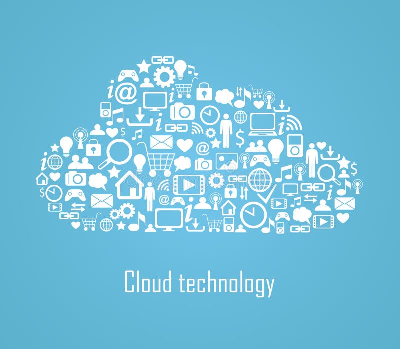 Cloud Computing Creative Design Concept of Data Tr Stock Vector ...