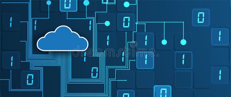 Cloud Technology. Integrated Digital Web Concept Background Stock ...