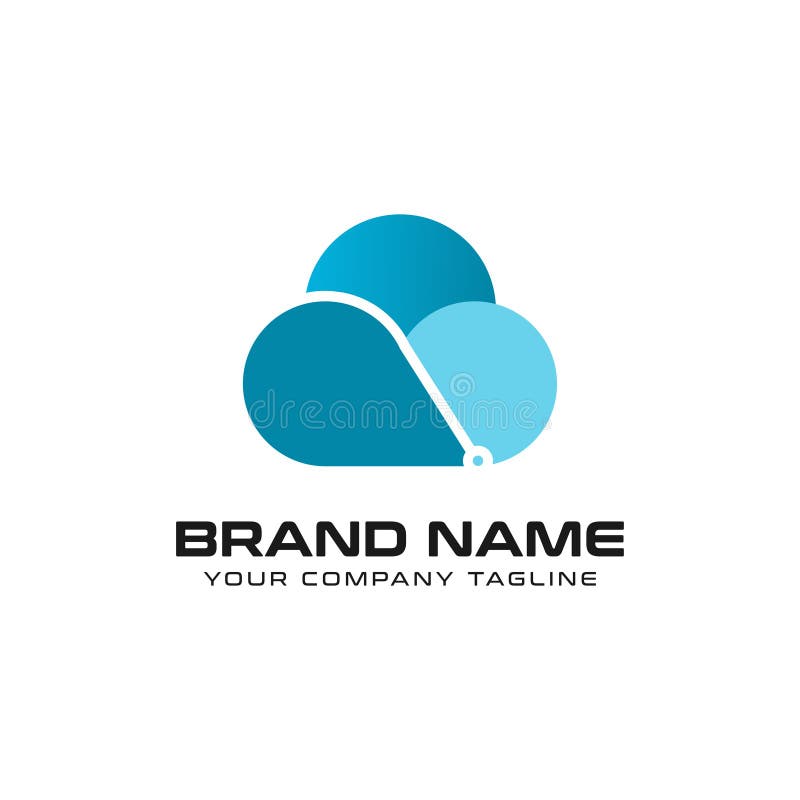 Cloud Technology Logo stock vector. Illustration of element - 163476792