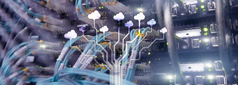 Cloud Technology, Networking, Data Storage. Internet Concept Stock ...