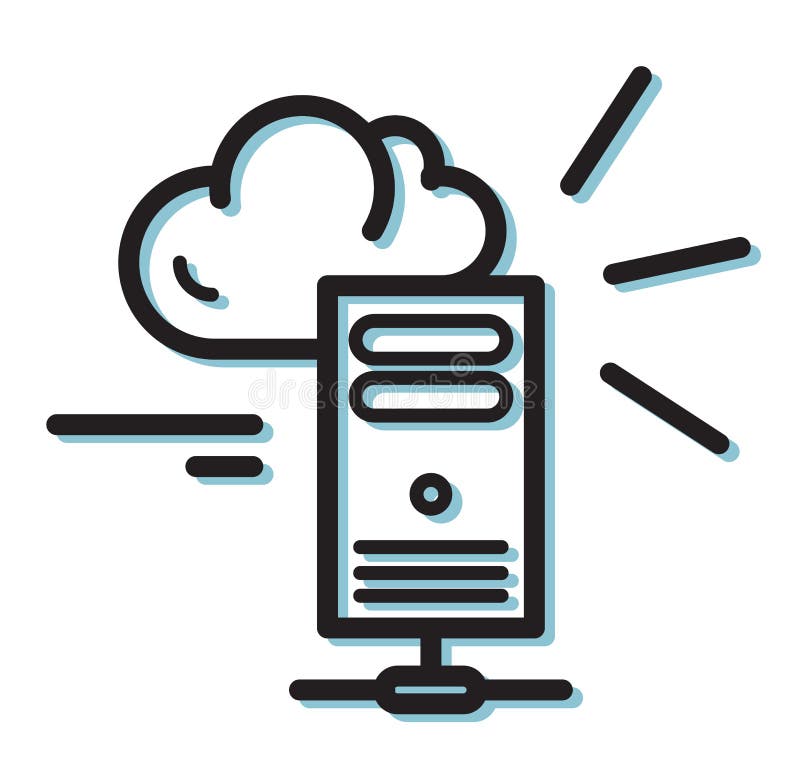 Cloud Technology Solution - Icon Stock Illustration - Illustration of ...