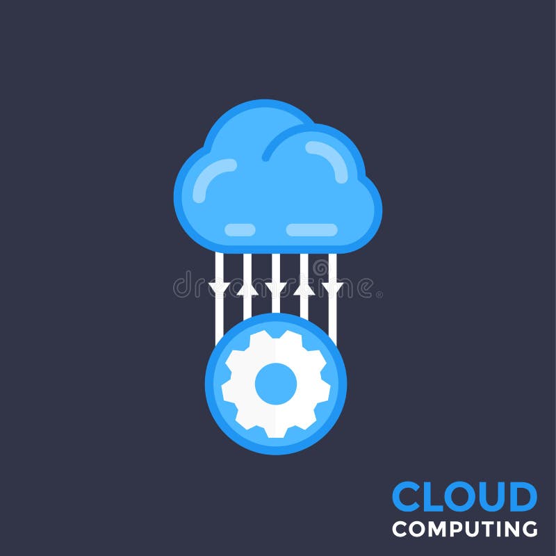 Cloud Technology Vector Illustration Stock Vector - Illustration of ...