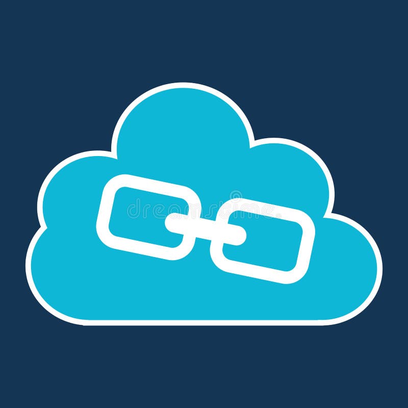 Cloud Technology Web Language Link Stock Vector - Illustration of ...