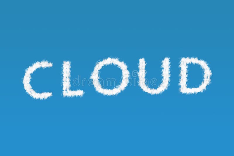 Cloud text stock illustration. Illustration of formation - 28856786