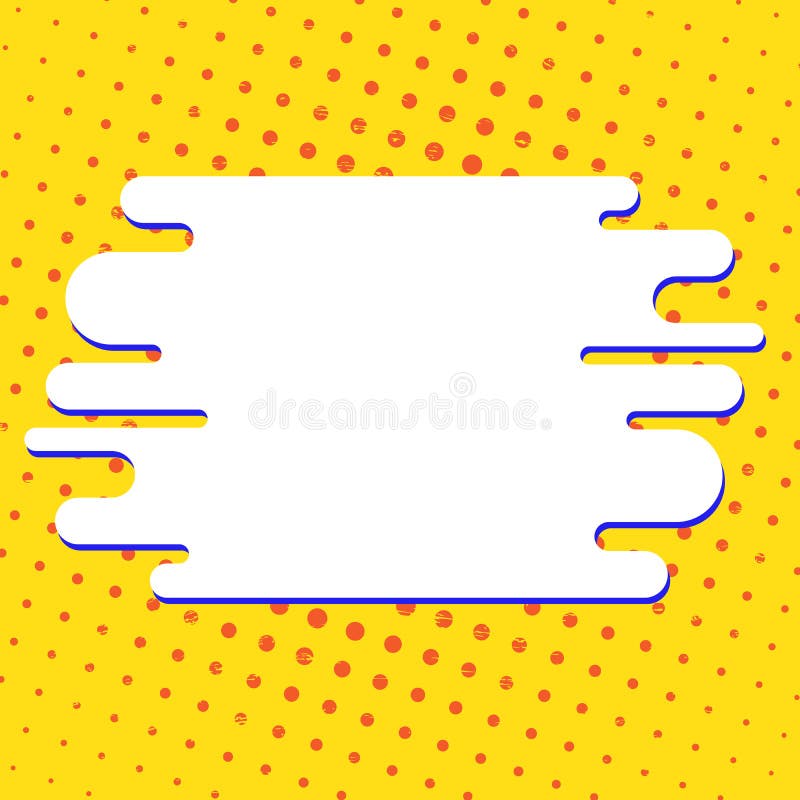 Cloud for Text in Flat Design with Grunge Elements. Field To Insert ...