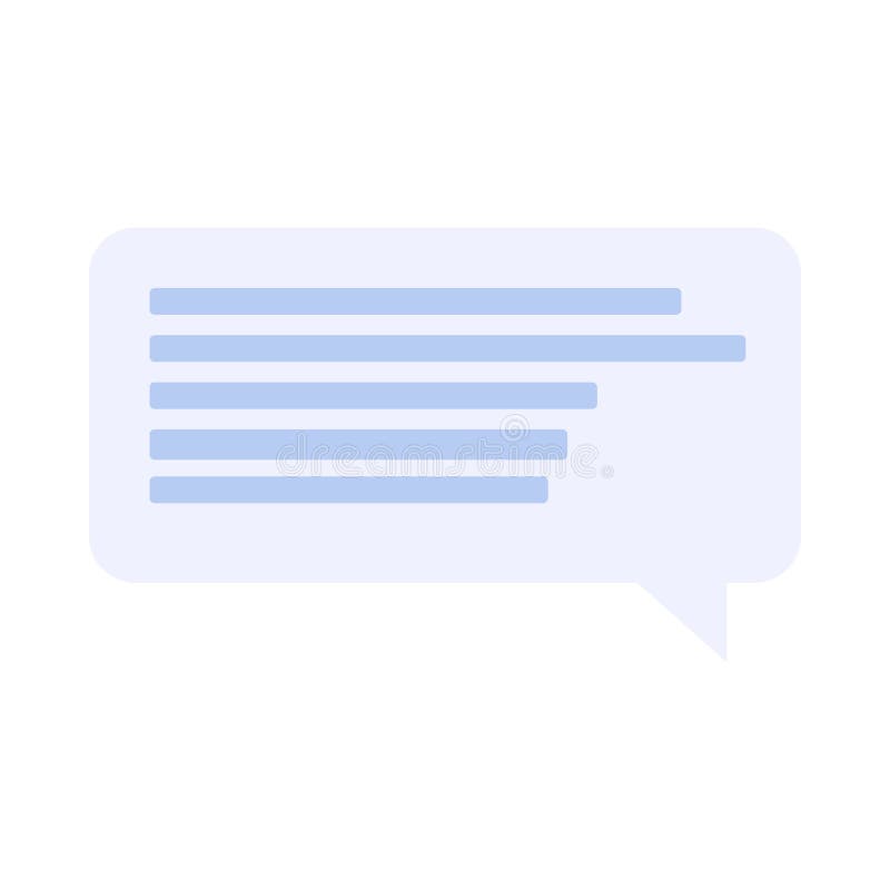 Cloud with a Text Message from Messenger Icon Stock Vector ...