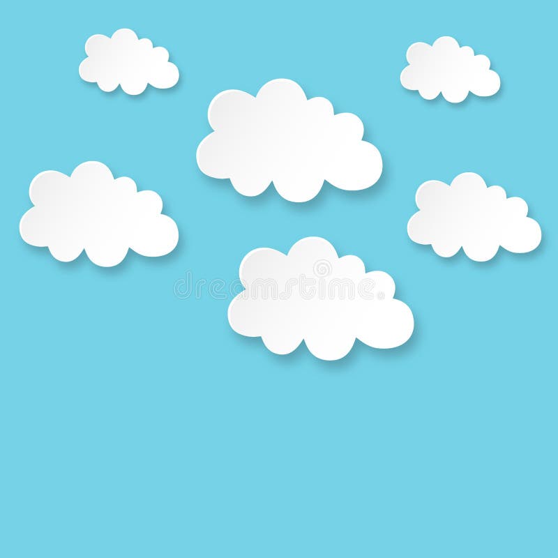 Cloud Theme Vector Background Stock Vector - Illustration of service ...