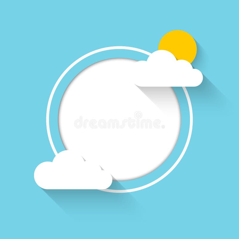 Cloud Theme Vector Background. Stock Illustration - Illustration of ...