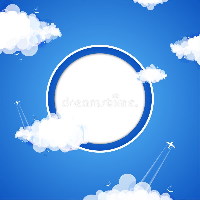 Cloud Theme Vector Background. Vector Stock Vector - Illustration of ...