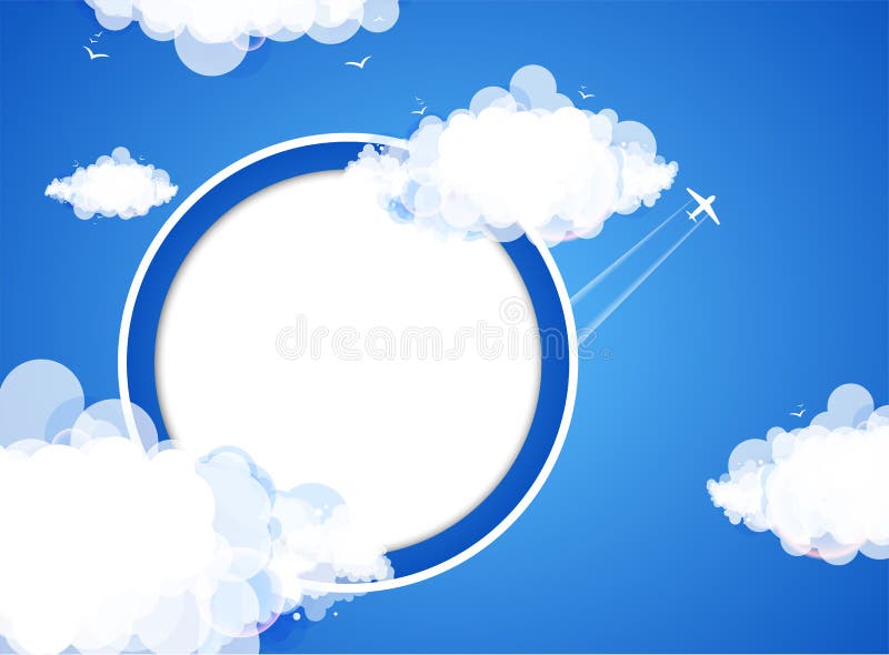 Cloud Theme Vector Background. Vector Stock Vector - Illustration of ...