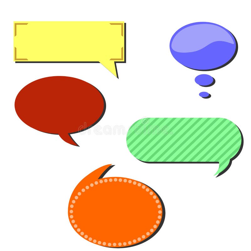 Cloud thoughts template stock vector. Illustration of design - 53937286