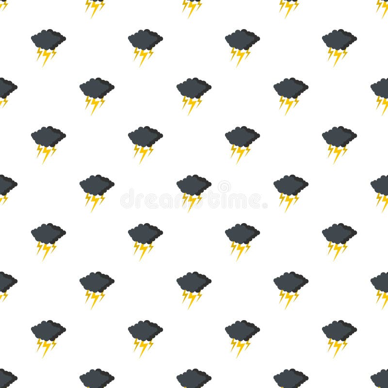 Cloud Thunder Flash Pattern Seamless Stock Vector - Illustration of ...
