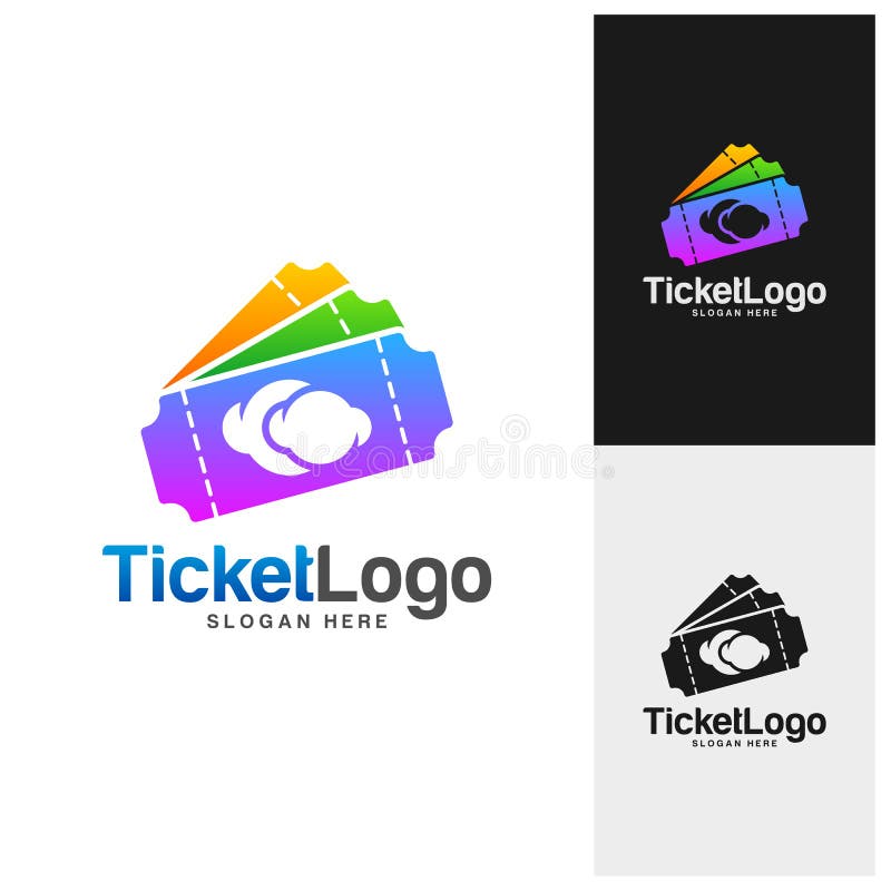 Cloud Ticket Logo Template Design Vector, Emblem, Creative Design, Icon ...