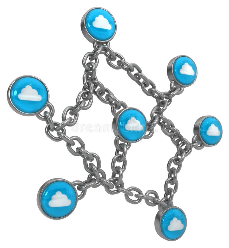 Cloud Chain stock illustration. Illustration of nature - 38441543