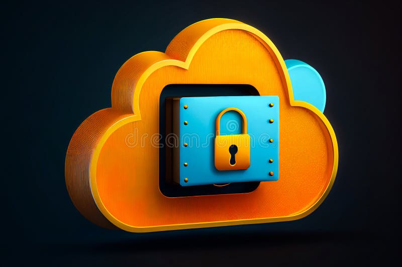 Cloud Unlock Icon. for Web and App. Generative AI Stock Image - Image ...