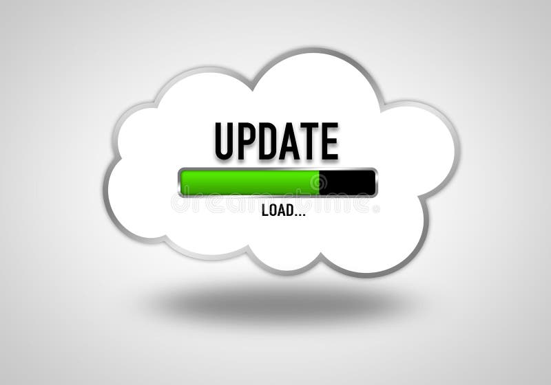 Cloud Update stock illustration. Illustration of program - 53802152