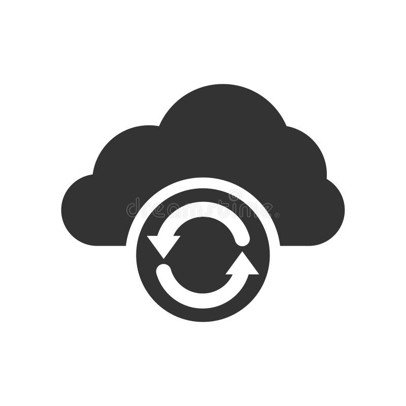 Cloud Update Icon stock vector. Illustration of share - 175127666