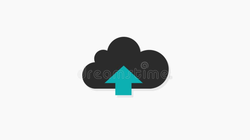 Cloud Upload Animation with Arrow Symbolizing Stock Video - Video of digital, upward: 386106207