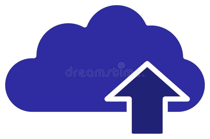 Cloud Upload Icon, Cloud Icon with an Arrow Up Stock Vector ...