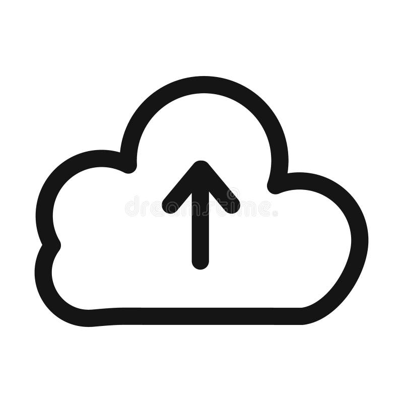 Upload Icon Black Line Art Vector Logo Set Stock Vector - Illustration ...