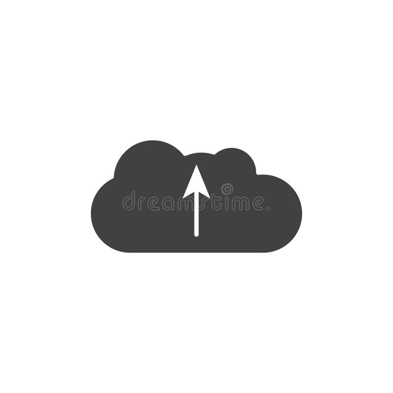 Cloud Upload Icon Set. Upload File or Folder To Virtual Cloud Server Vector Symbol. Save To ...