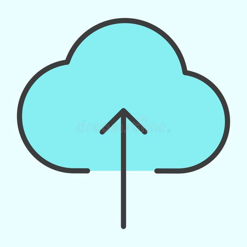 Cloud Upload Line Icon. Vector Simple Minimal 96x96 Pictogram Stock ... Cloud Upload Line Icon. Vector Simple Minimal 96x96 Pictogram Stock ...