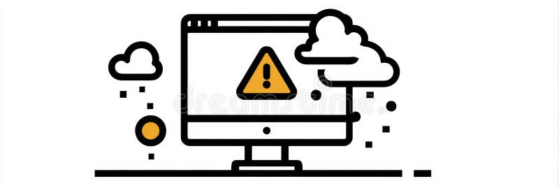 Cloud Upload Process Failure with Alert Symbols and Blinking Indicators ...