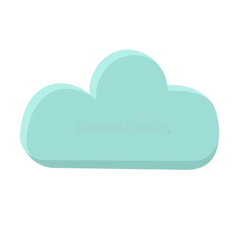 Cloud Vector Art, Cloud Clip Art, Clouds Clip Art, Flat Design Vector ...