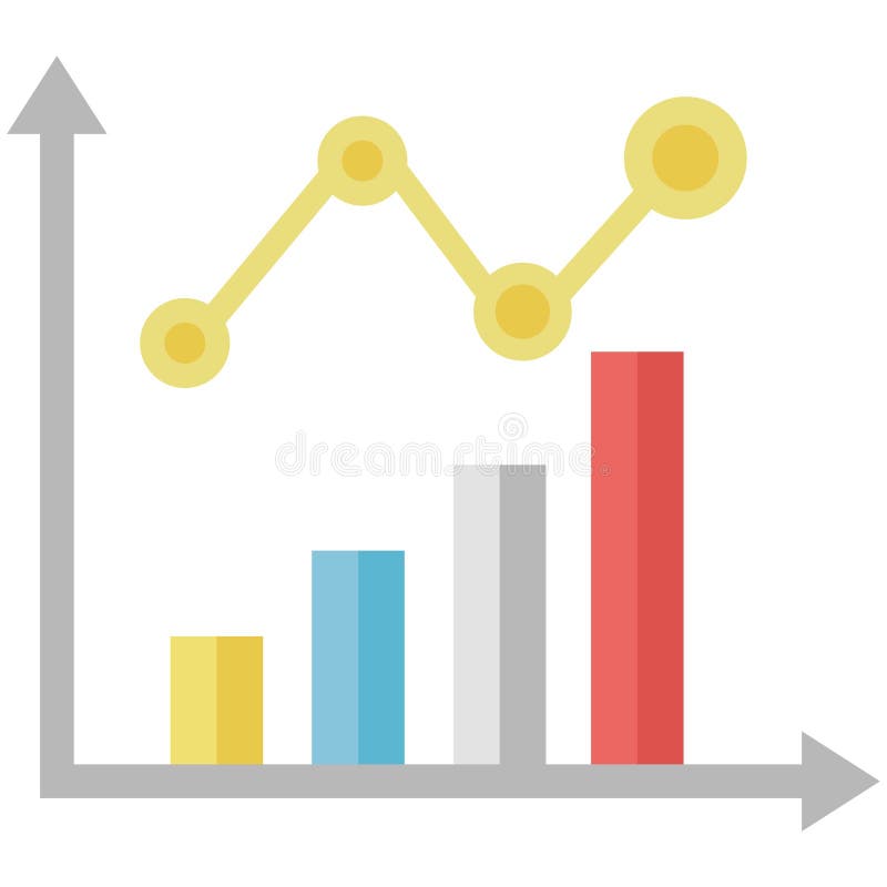 Graph Vector Icon that Can Easily Modify or Edit Stock Illustration ...