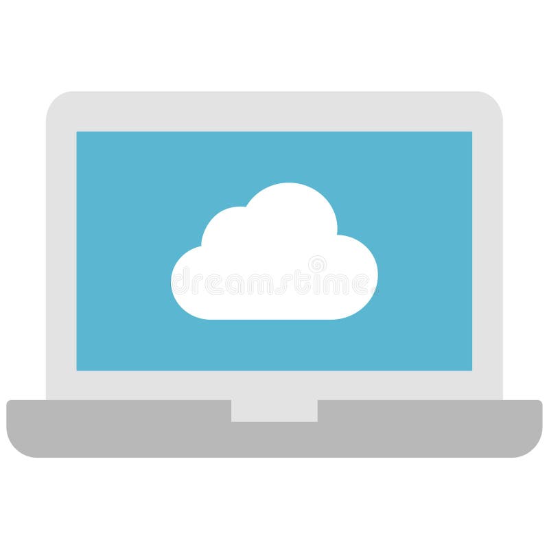 Laptop Weather Vector Icon that Can Easily Modify or Edit it for Social ...