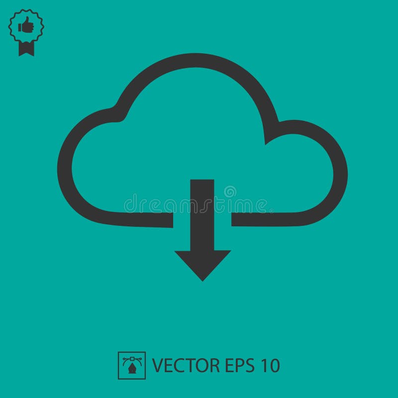 Cloud Vector Icon Eps 10. Download Symbol Stock Vector - Illustration ...