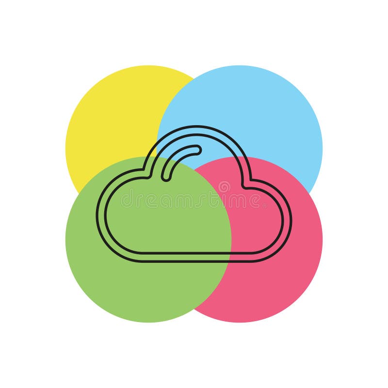 Cloud vector icon stock illustration. Illustration of internet - 138149254
