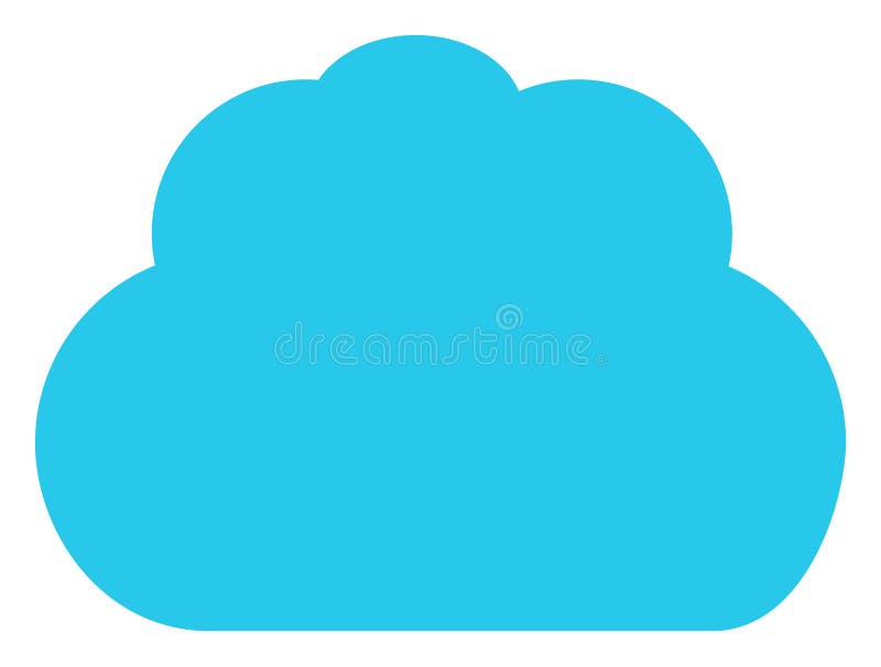 Vector Cloud Icon stock vector. Illustration of bubble - 139405510